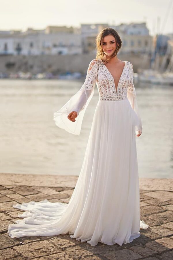 Boho Brautkleid Groe Groen